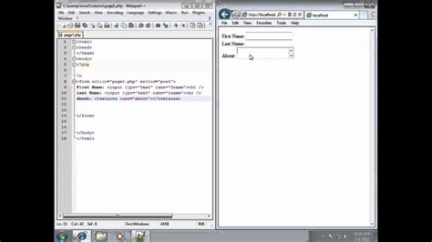php lesson 26 creating forms in php youtube