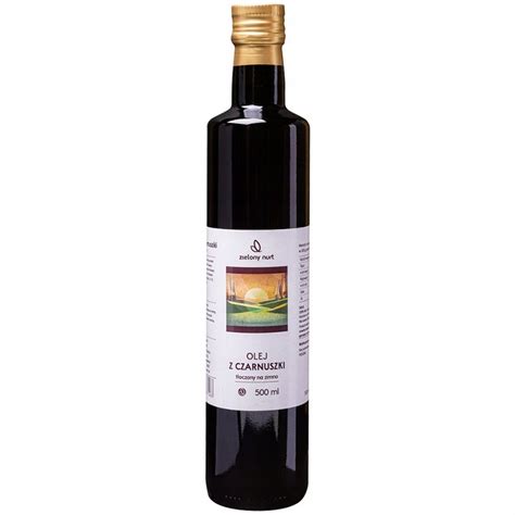 Olej Z Czarnuszki Nieoczyszczony 500ml Zielony ERLI Pl