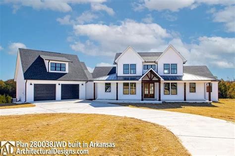 Plan 280038JWD Beautiful 3 Bed Modern Farmhouse Plan With Angled