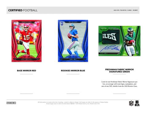 2020 Panini Certified NFL Football Cards Brings Familiar NEW Content