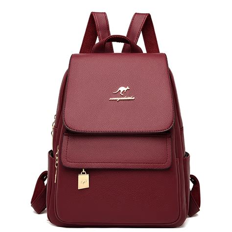 Nova Mochila Designer Feminina De Alta Qualidade De Couro PU Escolar De