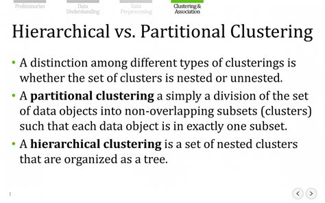 hierarchical clustering hierarchical vs partitional clustering a distinction among