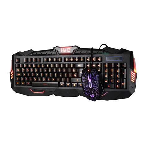 Kit Gamer Mouse E Teclado Semi Mecânico Abnt2 C Led Usb Haiz HZ 545 HAIZ