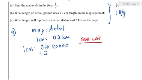 Map And Scale Math