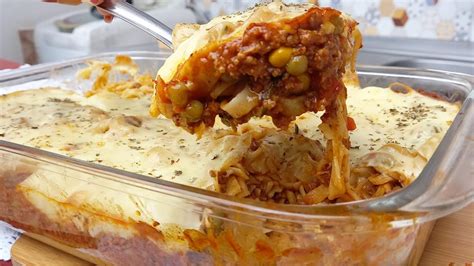 MACARRONADA DE CARNE MOÍDA RECEITA DE VÓ YouTube