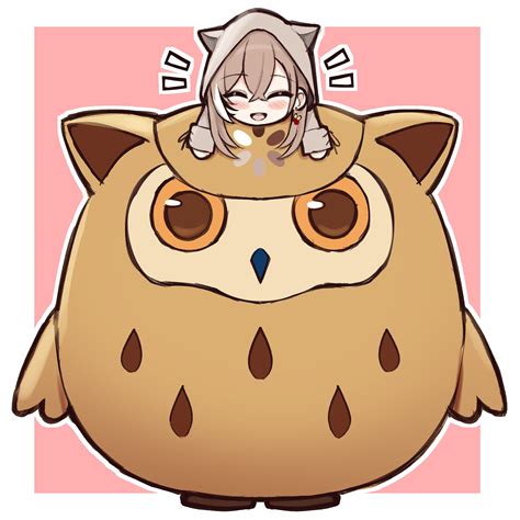 Nanashi Mumei Nanashi Mumei And Hootsie Hololive And 1 More Drawn
