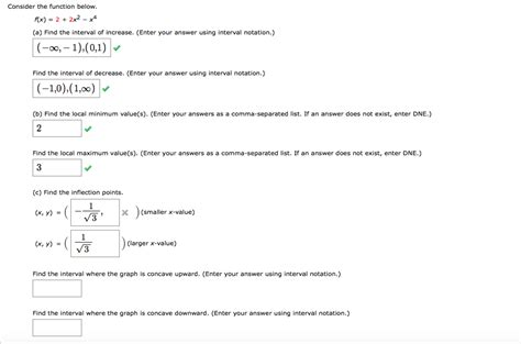 solved consider the function below f x 2 2x 2 x4