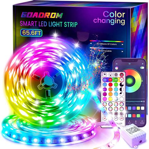 Amazon GOADROM 65 6ft Led Strip Lights RGB Music Sync Color