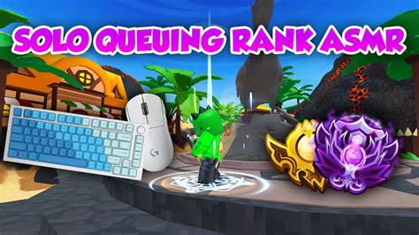 Solo Queuing Rank ASMR Roblox Bedwars Gold To Nightmare Series PT 1