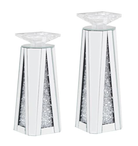 Nowless Mirrored Candle Holder 97623 24 Casye Furniture