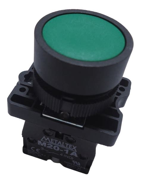 Pulsador Faceado 22mm Verde 1na P20afr g 1a RESISPAR RESISTÊNCIAS