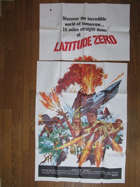 H502 US版3sh 映画ポスター Latitude Zero 緯度0大作戦 監督 本多猪四郎 ORG 70 119 アクション