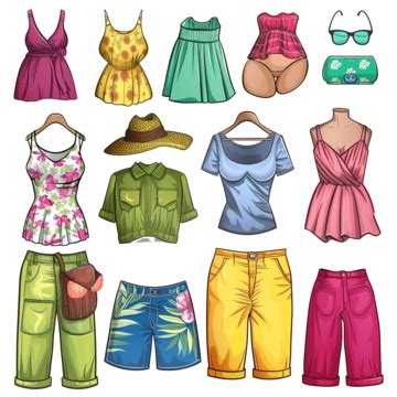 Cartoon Color Different Summer Fashion Clothes Set Cloth Fashion