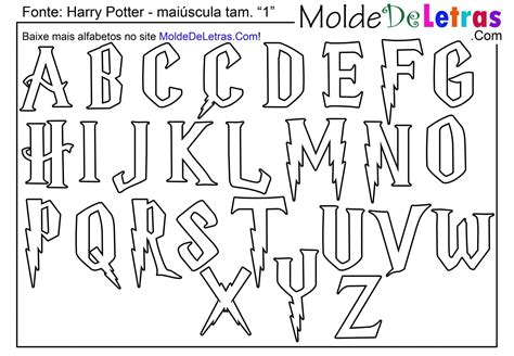 Stencil Alfabeto Harry Potter 2 Moldes Vazados A4 R 23 58 Artofit