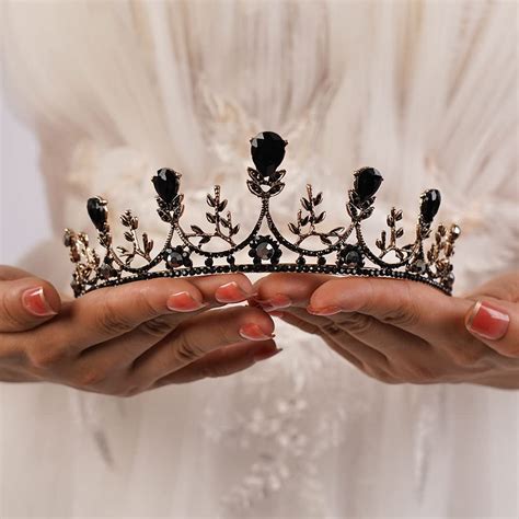 Amazon Jwicos Black Tiaras And Crowns For Women Baroque Queen