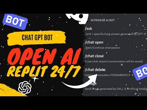 Chat Gpt Discord Open Ai Replit No Coding Slash