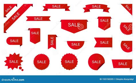 Sistema De La Colecci N De La Etiqueta De La Venta Etiquetas De La