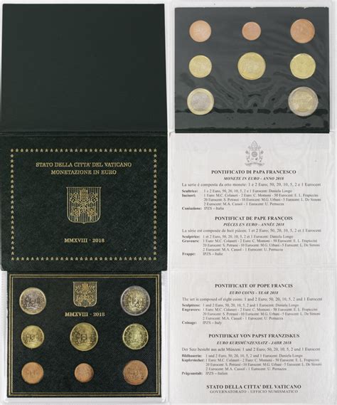 Vatikan 3 88 Euro 2018 R Kursmünzensatz KMS st im Folder MA Shops