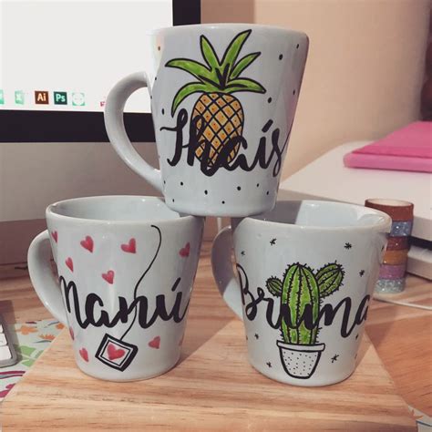 Lettering Em Canecas Personaliza O De Canecas Canecas Bonitas