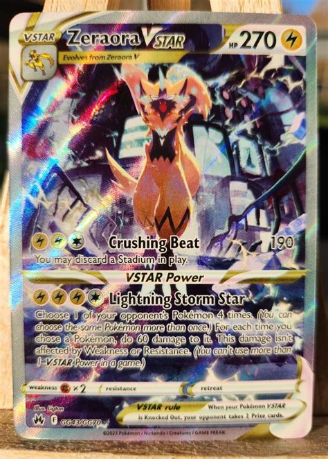 Mavin Zeraora Vstar Gg Full Art Ultra Rare Crown Zenith Pokemon
