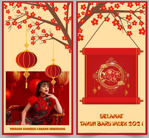 Kumpulan Design Photo Twibbon Gallery Tahun Baru Imlek 2022 Gratis