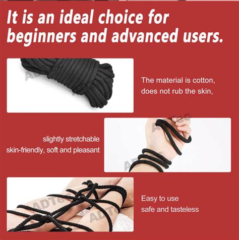Bondage Rope Shibari Tying Restraint Fetish Soft Cotton Couples Sex