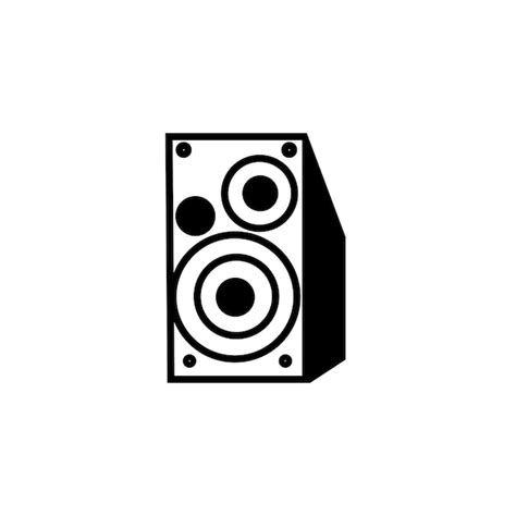 Icono De Tipo De Vector De Altavoz Vector Premium