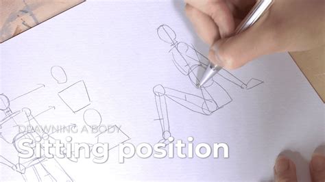 Draw A Body Sitting Position Youtube