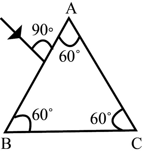 In Fig 4 67 A Ray Of Light PQ Is Incident Normally On The Face AB Of
