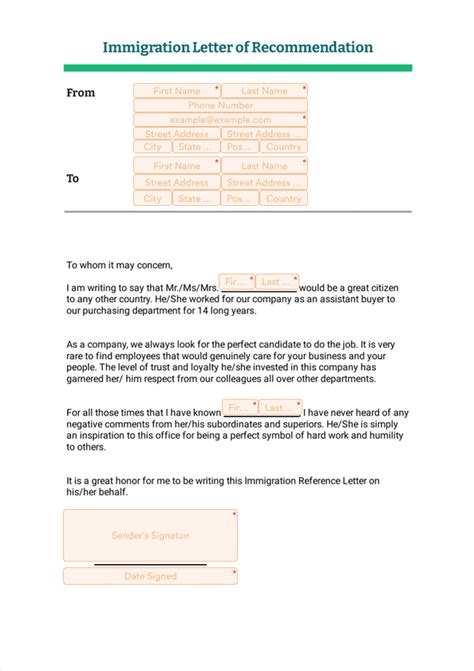37 Recomendation Letter For Immigration TahirkHaroon