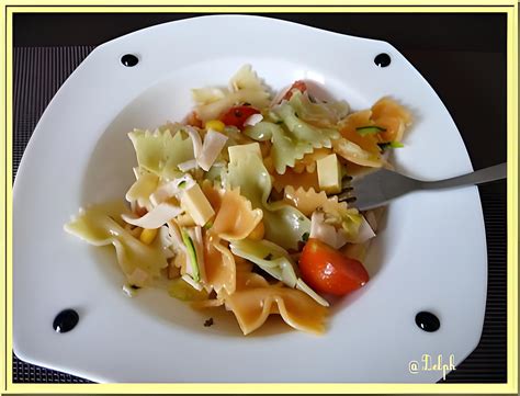 Recette de Salade de pâtes multicolores