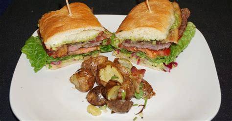 Sándwich de churrasco con palta y tocino Receta de Jon Michelena Cookpad