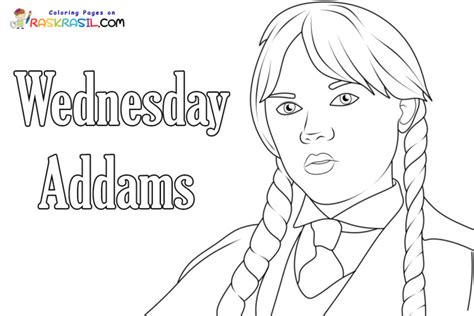 Wednesday Addams Kleurplaten Afbeeldingen Om In Te Kleuren