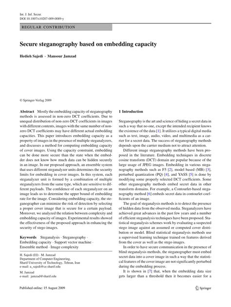 pdf secure steganography based on embedding capacity