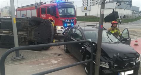 Groźnie wyglądający wypadek na ulicy Rakoczego ZDJĘCIA WYPADKI