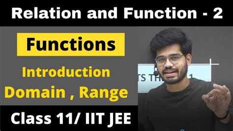 relation and function 02 functions introduction domain range codomain class 11