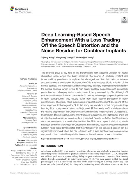pdf deep learning based speech enhancement with a loss trading off the speech distortion and
