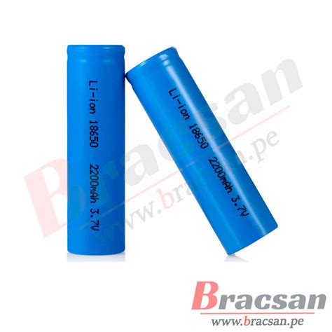 BATERIA DE LITIO LI ION RECARGABLE 18650 3 7V 2200mAh 18650 Bracsan