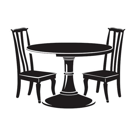 Premium Vector Vector Cafe Table With Chairs Hand Drawn Sketch