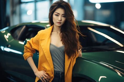 Premium Ai Image An Asian Girl Has A Nice Hairstyle