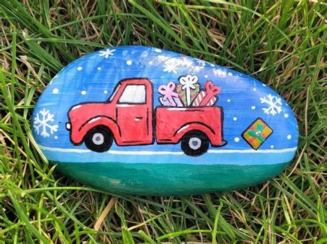 Pin By Thingyoulove On Car Truck Train Engine Rock Painting Cross