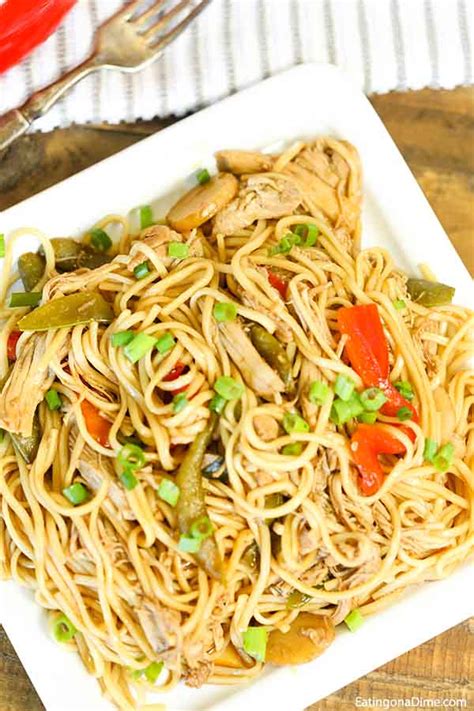 Crock Pot Chicken Lo Mein Recipe Easy Lo Mein Recipe
