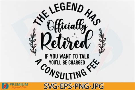 Officially Retired SVG Retirement Gift Graphic By Premium Digital