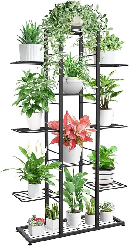 10 Tier 14 Potted Metal Plant Stand For Indoor Outdoor IDavosic Ly