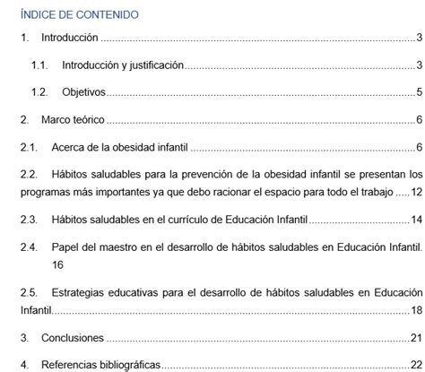 Ndice Tfg C Mo Hacerlo Tipos De Ndice Y Ejemplos