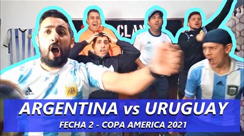 Amigos reaccionando a Argentina vs Uruguay Copa América Brasil 2021