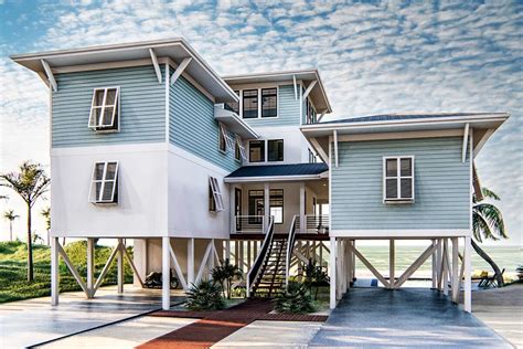 3 Story 5 Bedroom Beach Coastal Vacation Home On Post And Pier
