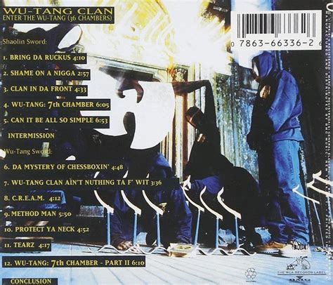 Wu Tang Clan Enter The Wu Tang 36 Chambers 1993 Hip Hop Back