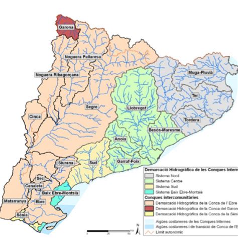 Mapa Rius De Catalunya Mapa Europa