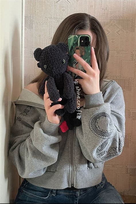 Cute Toothless Plushie Crochet Amigurumi Pattern Shine Crafts